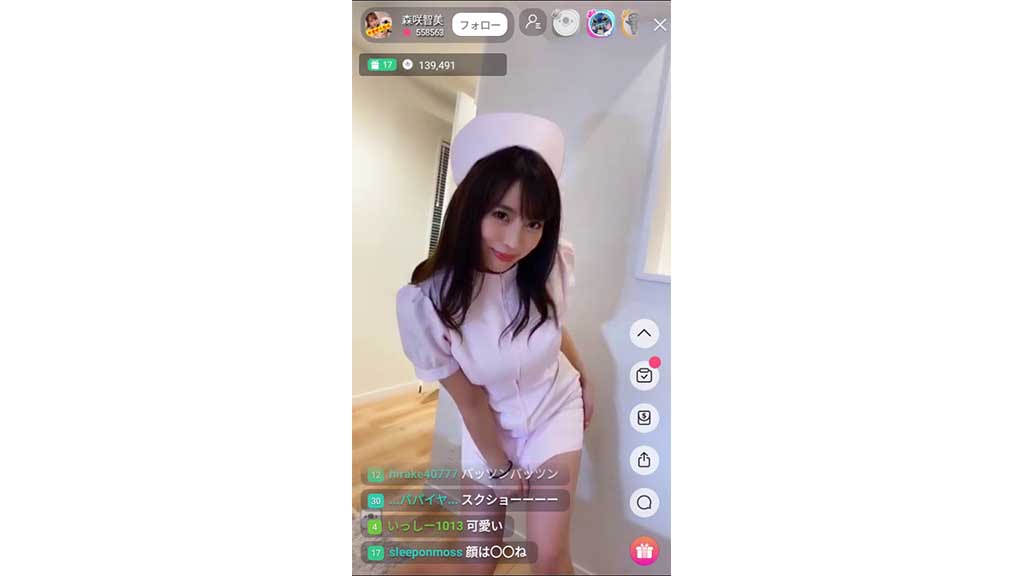 “日本一エロすぎるグラビアアイドル”森咲智美が｢17LIVE（イチナナ）」でライブ配信「神動画」と大反響 | ENTAME next - アイドル情報総合ニュースサイト